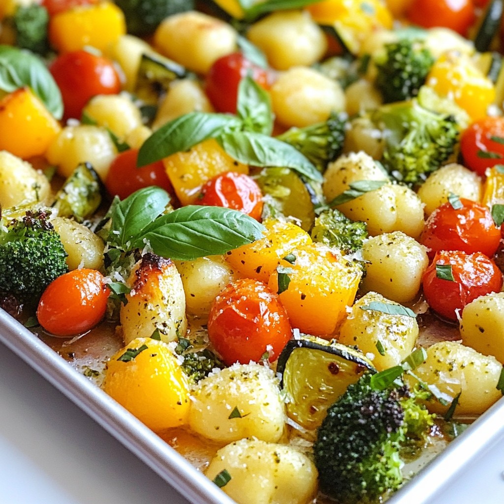 Sheet Pan Gnocchi with Veggies Einfache und leckere Mahlzeit - Recipe ...